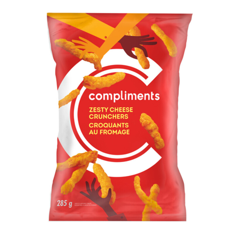Compliments Crunchers Zesty Cheese 285 g - Voilà Online Groceries & Offers