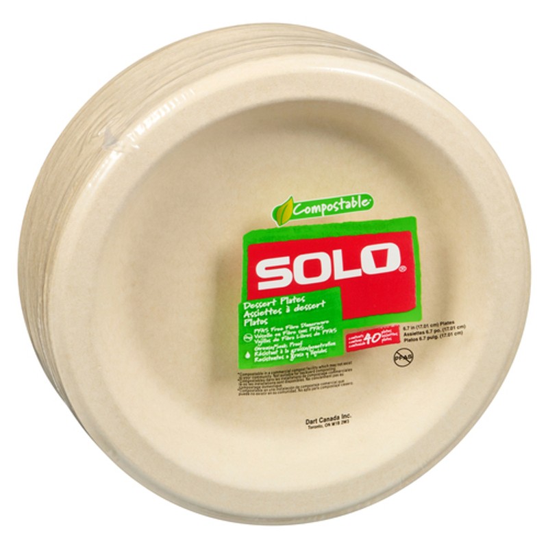 Solo Dessert Plates 17.01 cm 40 Count 40 Plates - Voilà Online ...
