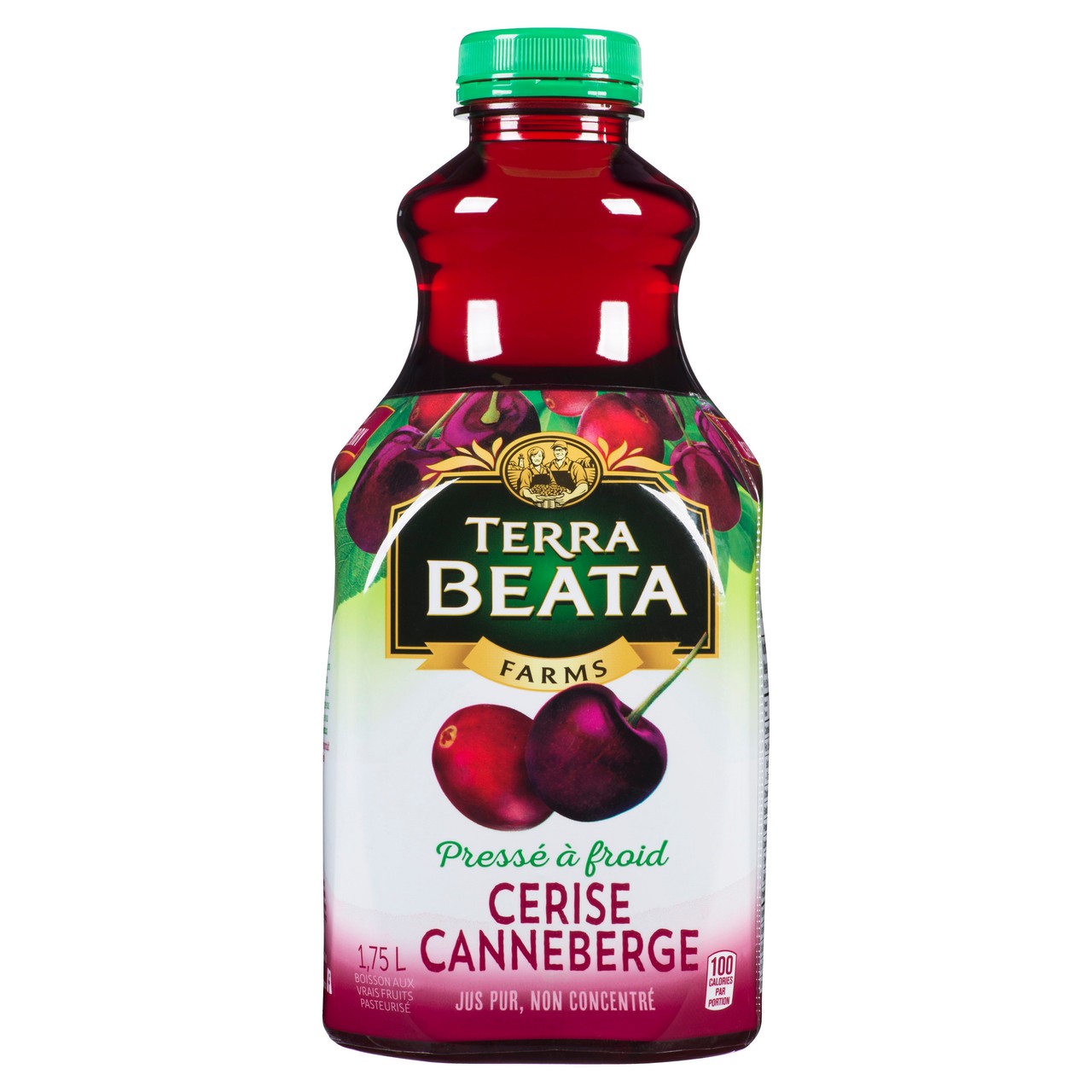 Terra Beata Farms Juice Cold Pressed Cherry's Cranberry 1.75 L (bottle ...