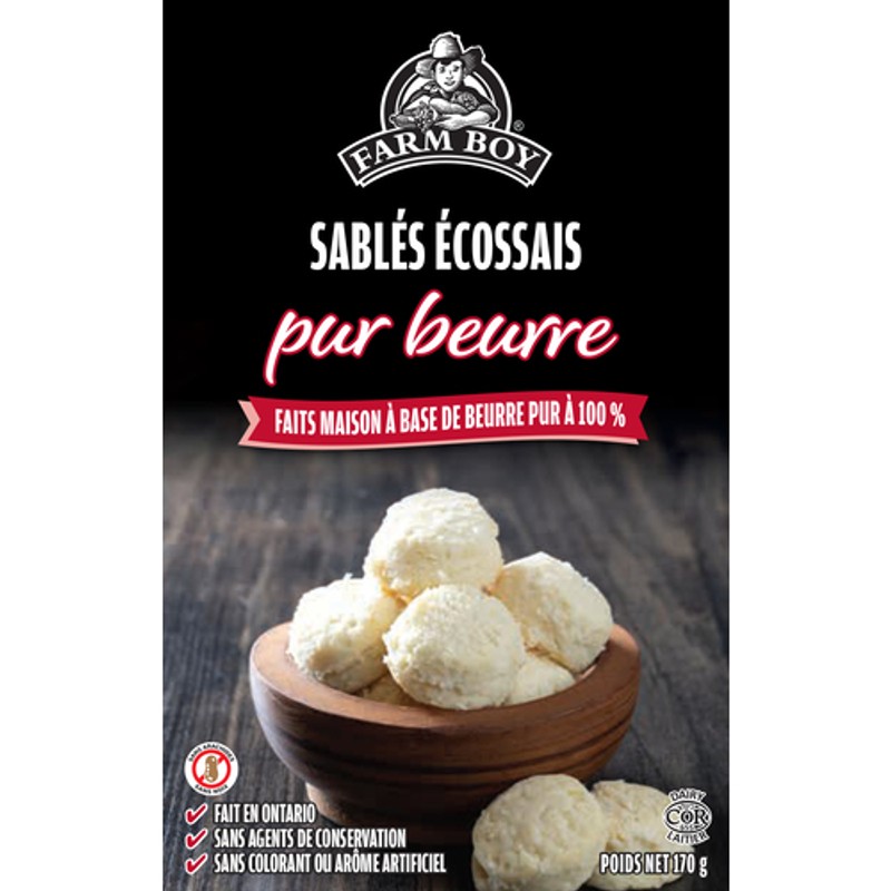 Farm Boy Shortbread Cookies Pure Butter 170 g - Voilà Online Groceries ...