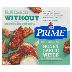 Maple Leaf Prime Frozen Chicken Wings Honey Garlic 800 g - Voilà Online ...