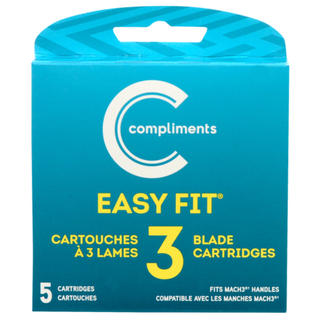 Compliments Easy Fit Men's 3 Blade Cartridges 5 Pack - Voilà Online ...
