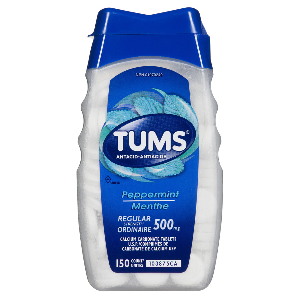 Tums Antacid Peppermint 150 Count - Voilà Online Groceries & Offers