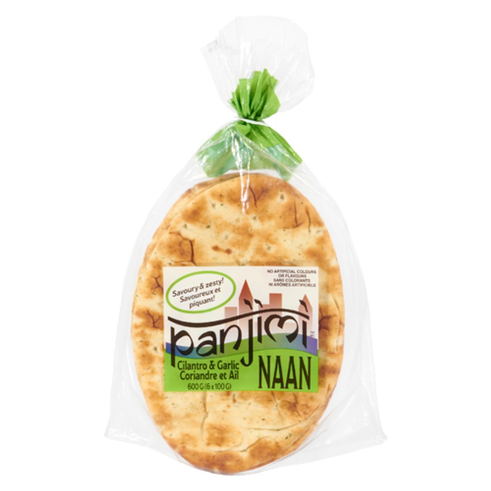 Panjimi Naan Cilantro & Garlic 600 g (frozen) - Voilà Online Groceries ...