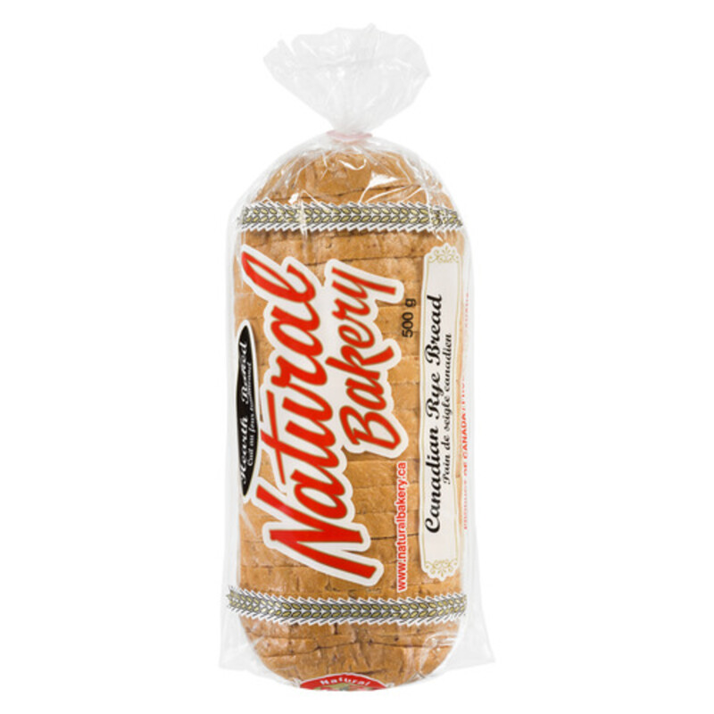 Natural Bakery Canadian Rye Bread Sliced 500 g - Voilà Online Groceries ...