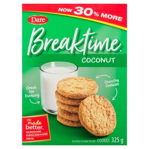 Dare Breaktime Peanut-Free Cookies Coconut 325 g - Voilà Online ...
