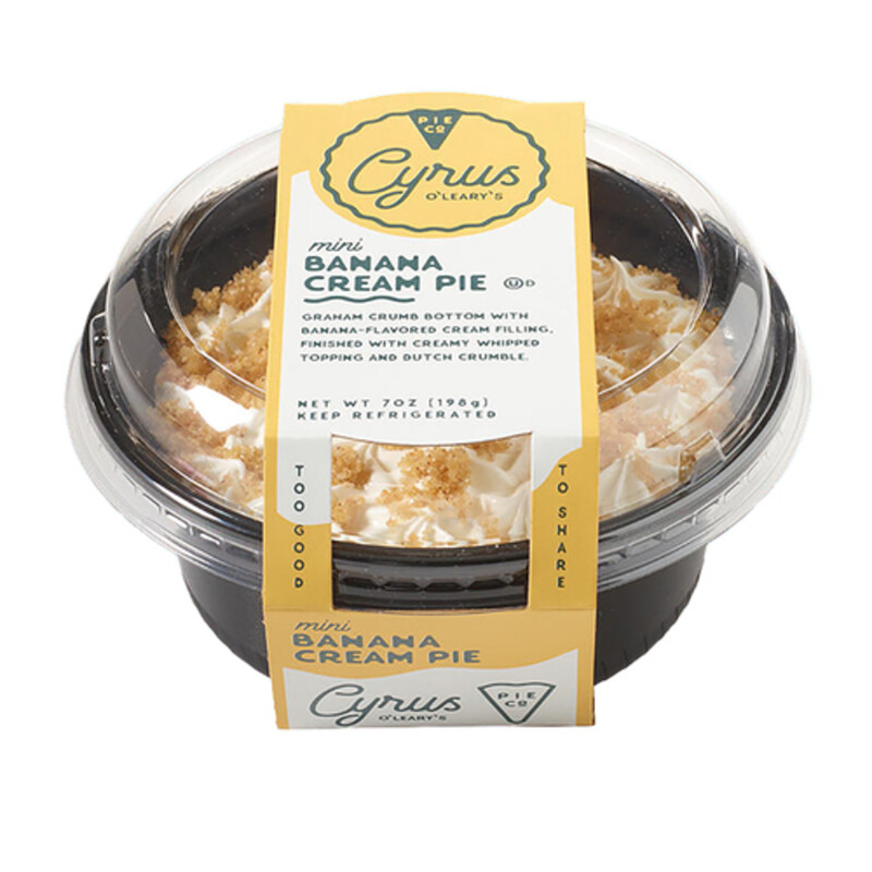 Cyrus O'Leary's Mini Pie Banana Cream 198 g (frozen) - Voilà Online Groceries & Offers