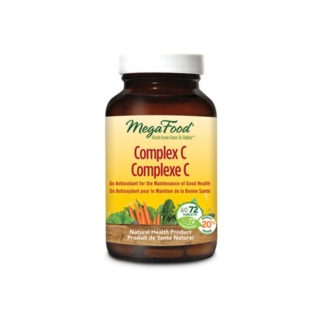 MegaFood Complex C Tablets 72 Count - Voilà Online Groceries & Offers
