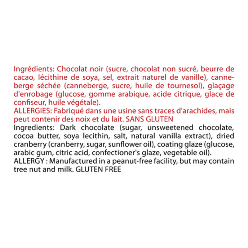 Nutra-Fruit Dark Chocolate Covered Cranberry 120 g - Voilà Online ...