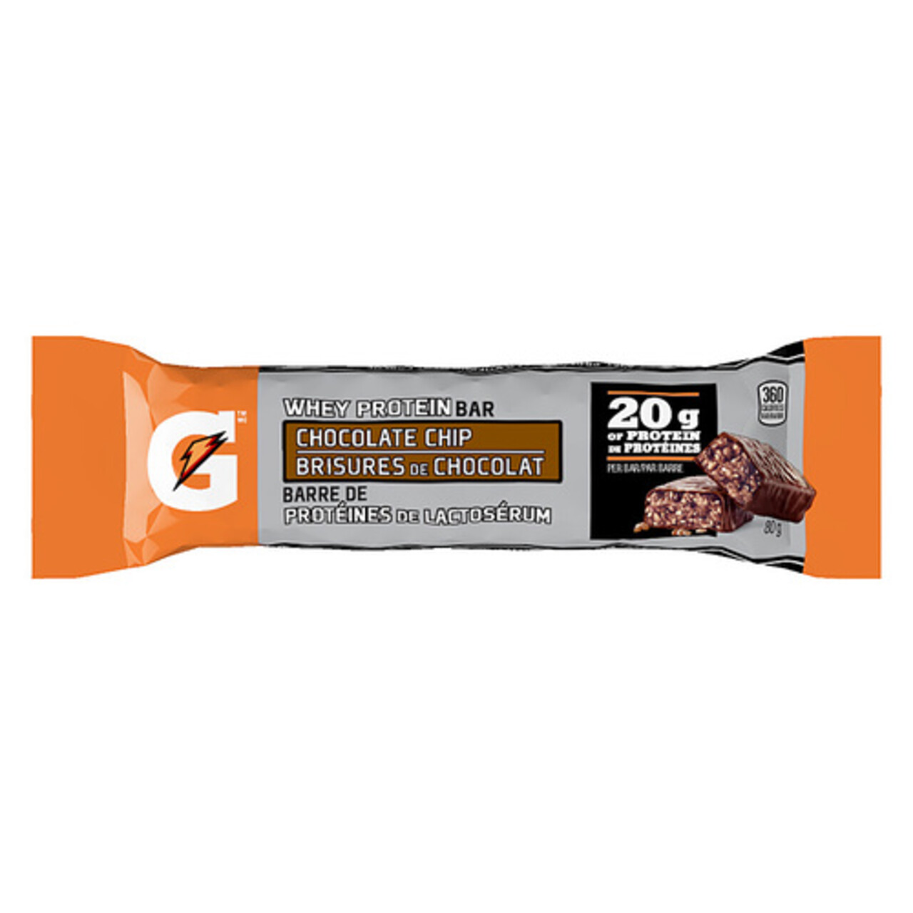 Gatorade Whey Protein Bar Chocolate Chip 80 g - Voilà Online Groceries ...