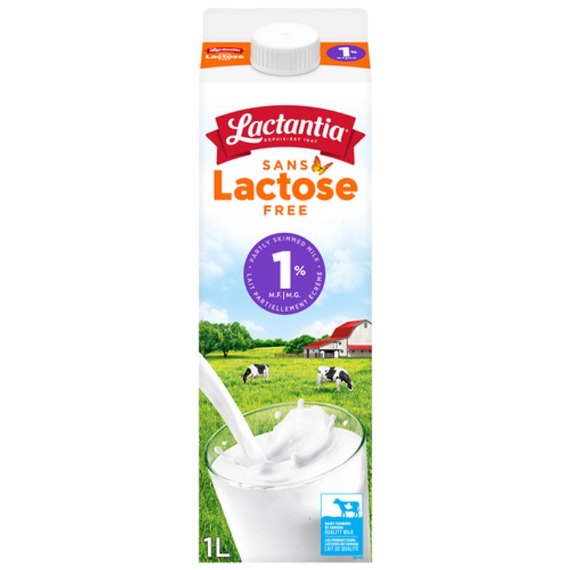 Lactantia Lactose-Free 1% Milk Partly Skimmed 1 L - Voilà Online ...