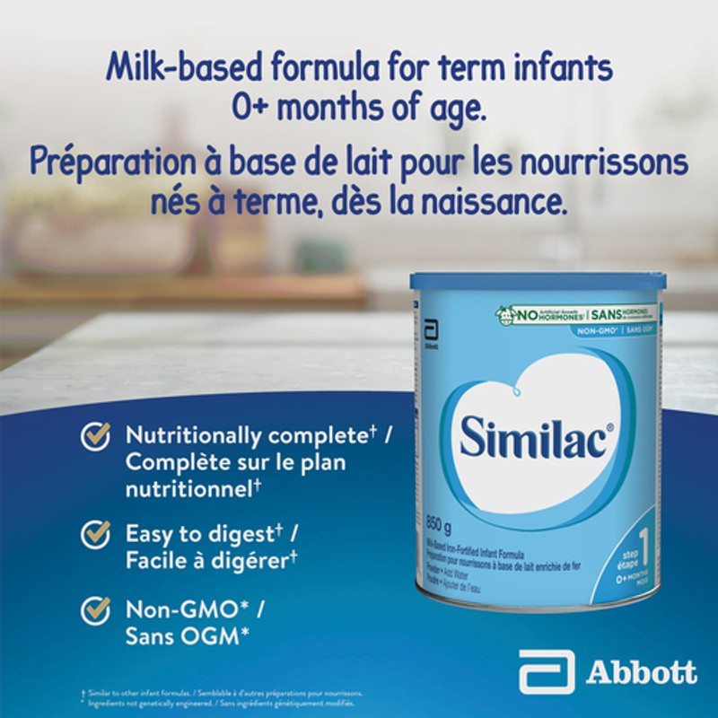 Similac Infant Formula Powder Step 1 Iron Enriched 850 g - Voilà Online ...