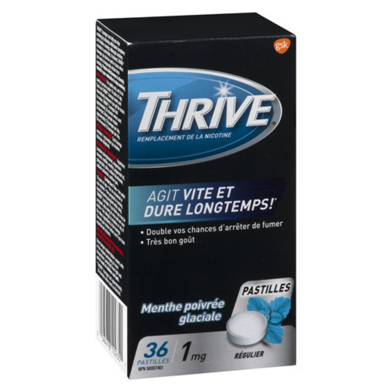 Thrive 1 mg Nicotine Replacement Lozenges Peppermint Chill 36 EA ...