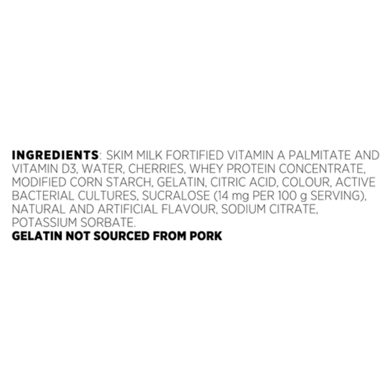 Yoplait Source 0% Yogurt Cherry 650 g - Voilà Online Groceries & Offers