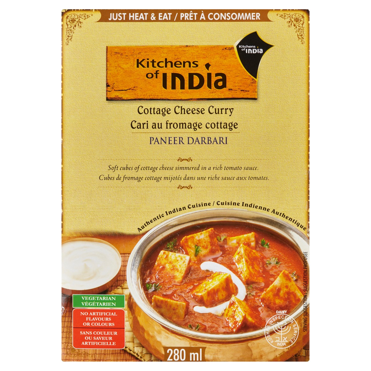 Kitchens of India Paneer Darbari (Cottage Cheese Curry) Heat and Serve ...