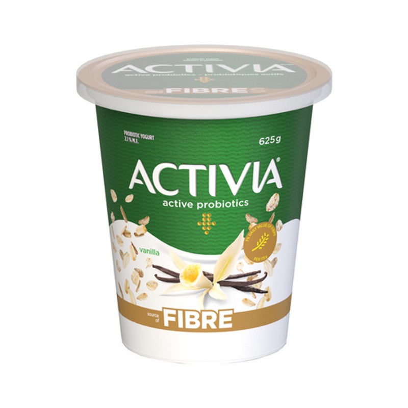 Activia Probiotic Fiber Yogurt Vanilla 625 g - Voilà Online Groceries ...