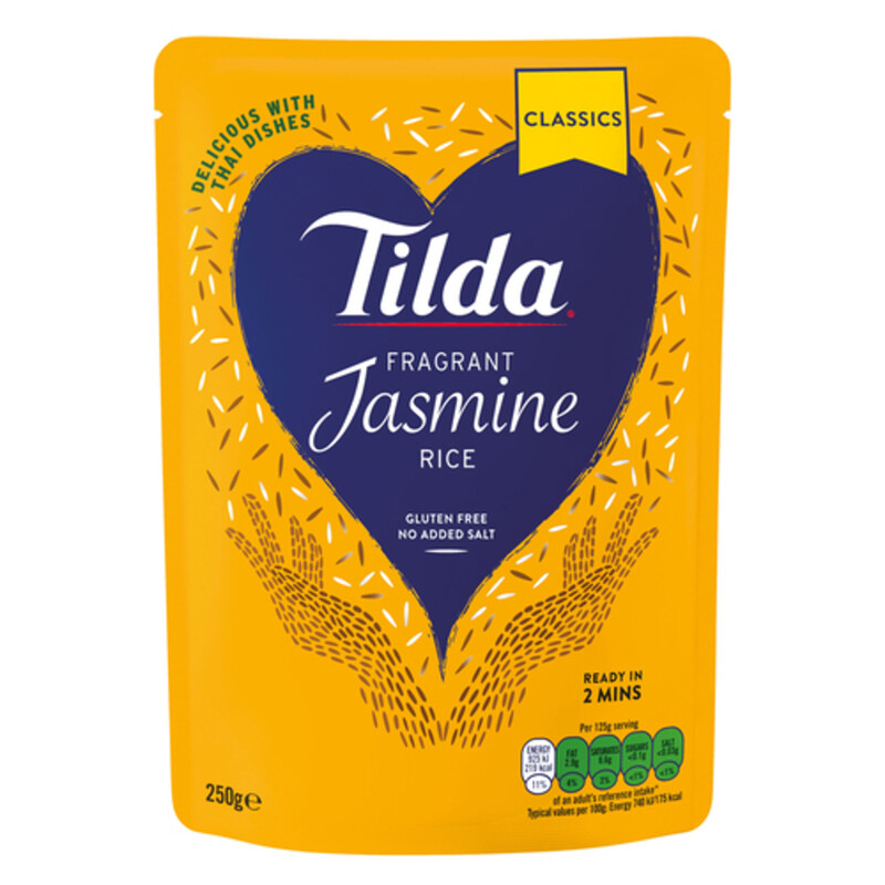 Tilda Jasmine Rice 250 g - Voilà Online Groceries & Offers