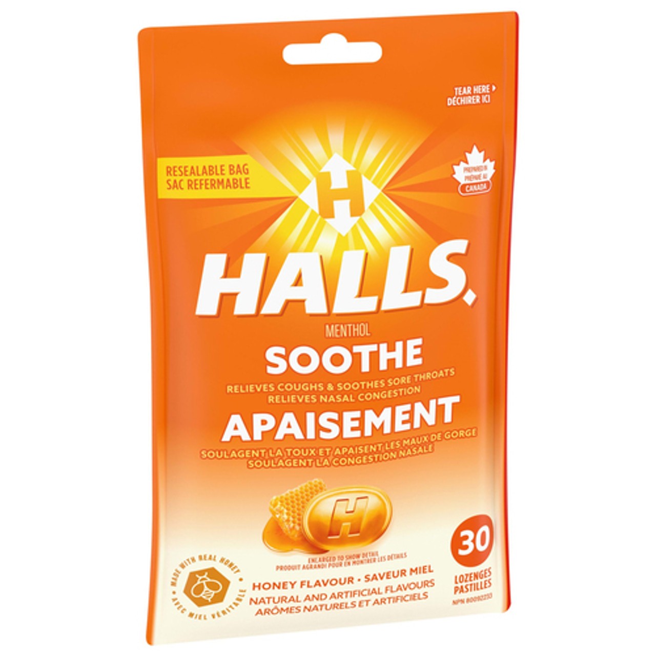 Halls Mentho-Lyptus Cough Drops Honey Flavour 30 Lozenges - Voilà ...