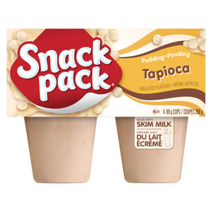 Snack Pack Pudding Tapioca 4 x 99 g - Voilà Online Groceries & Offers