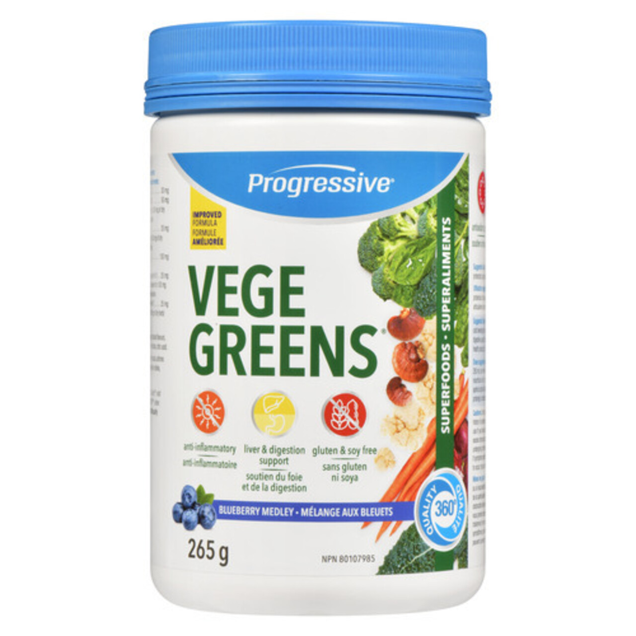 Progressive VegeGreens Superfoods Blueberry Medley 265 g - Voilà Online ...