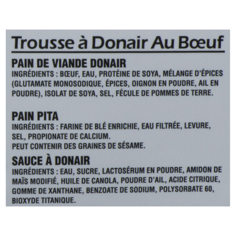 Bonte Donair Kit 550 g - Voilà Online Groceries & Offers