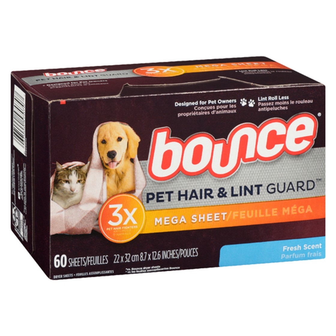 Bounce Pet Fresh Laundry Sheet 60 ea - Voilà Online Groceries & Offers