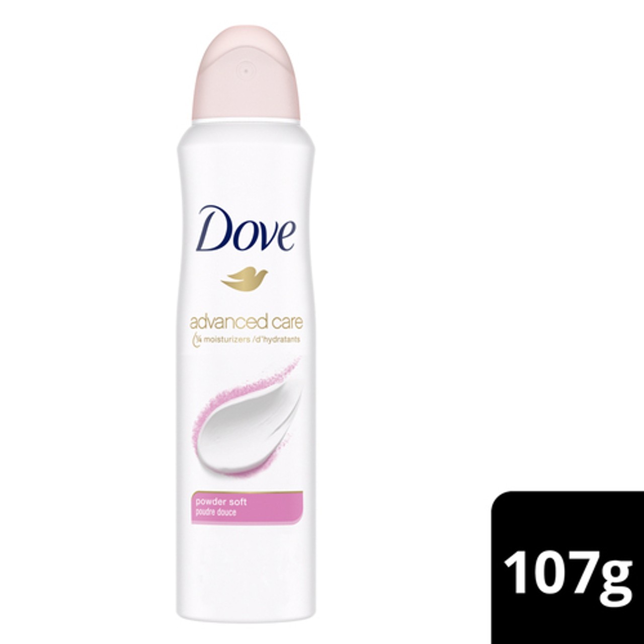 Dove Advanced Care Dry Spray Antiperspirant For Women Powder Soft 107 g ...