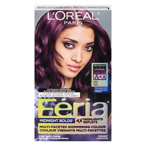 L'Oréal Hair Color Feria Midnight Bolds M20 Warm Violet 1 Box - Voilà ...
