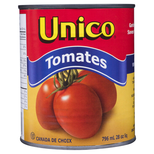 Unico Plum Tomatoes 796 ml - Voilà Online Groceries & Offers