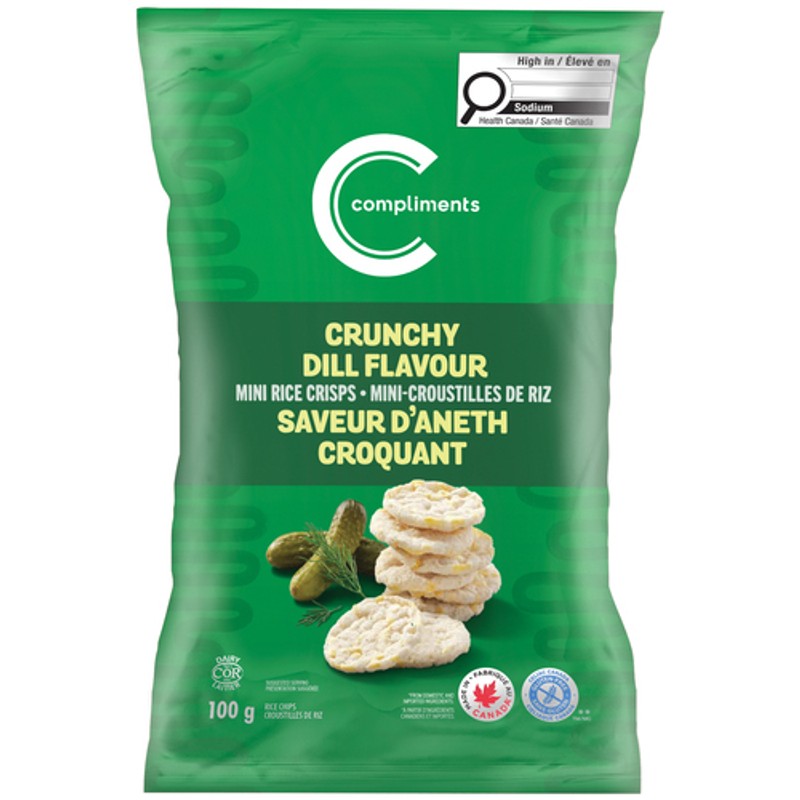 Compliments Mini Rice Crisps Crunchy Dill 100 g - Voilà Online ...