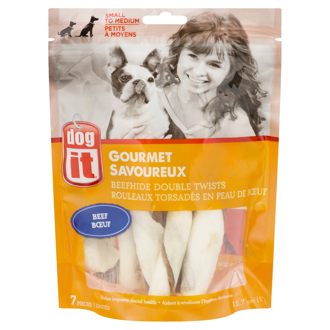 Dogit Gourmet Beefhide Double Beef Flavour Twists 7 Pack - Voilà Online ...