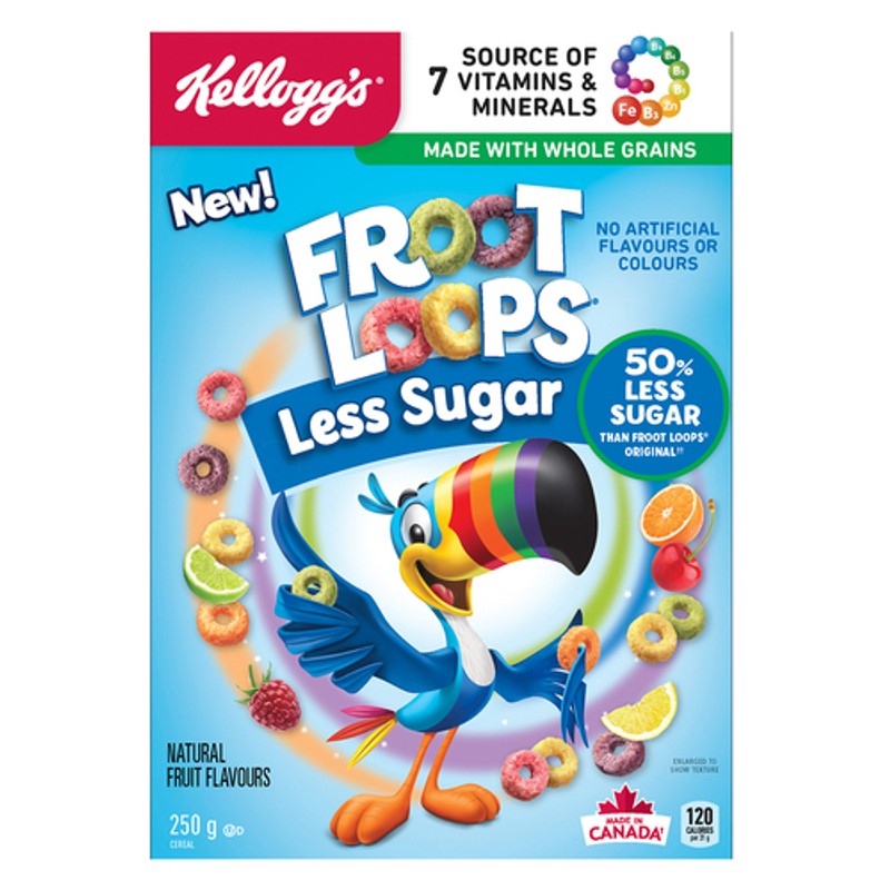 Kellogg's Froot Loops Cereal Less Sugar 250 g - Voilà Online Groceries ...