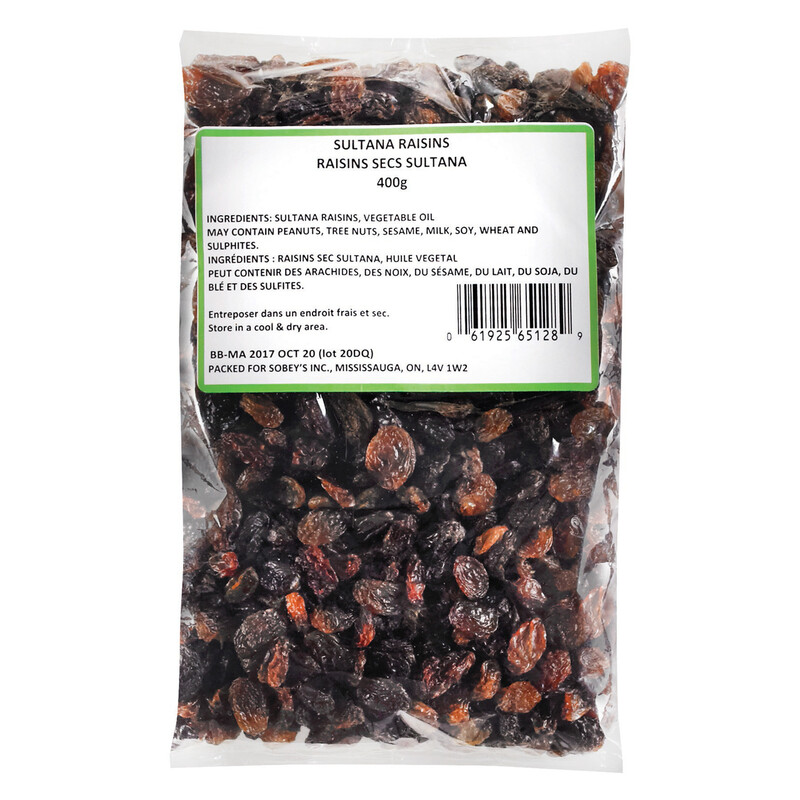 Sultana Raisins 400 g - Voilà Online Groceries & Offers