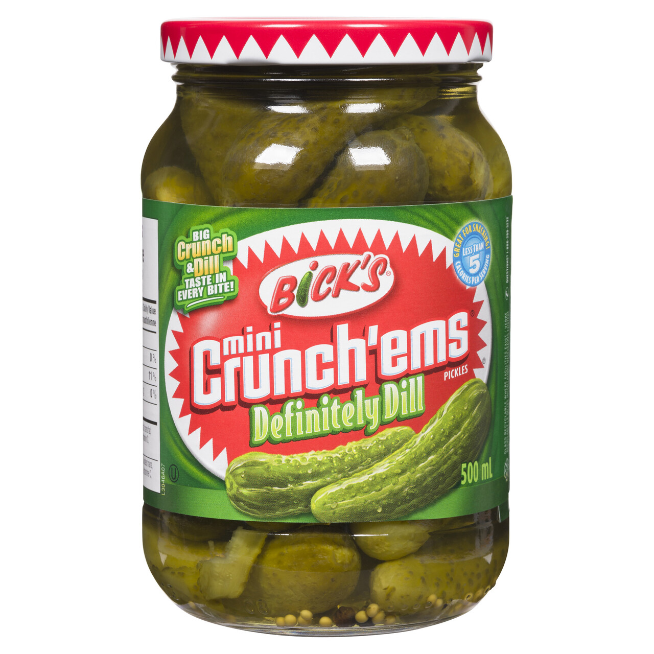Bick's Pickles Mini Crunch'ems Definitely Dill 500 ml - Voilà Online ...