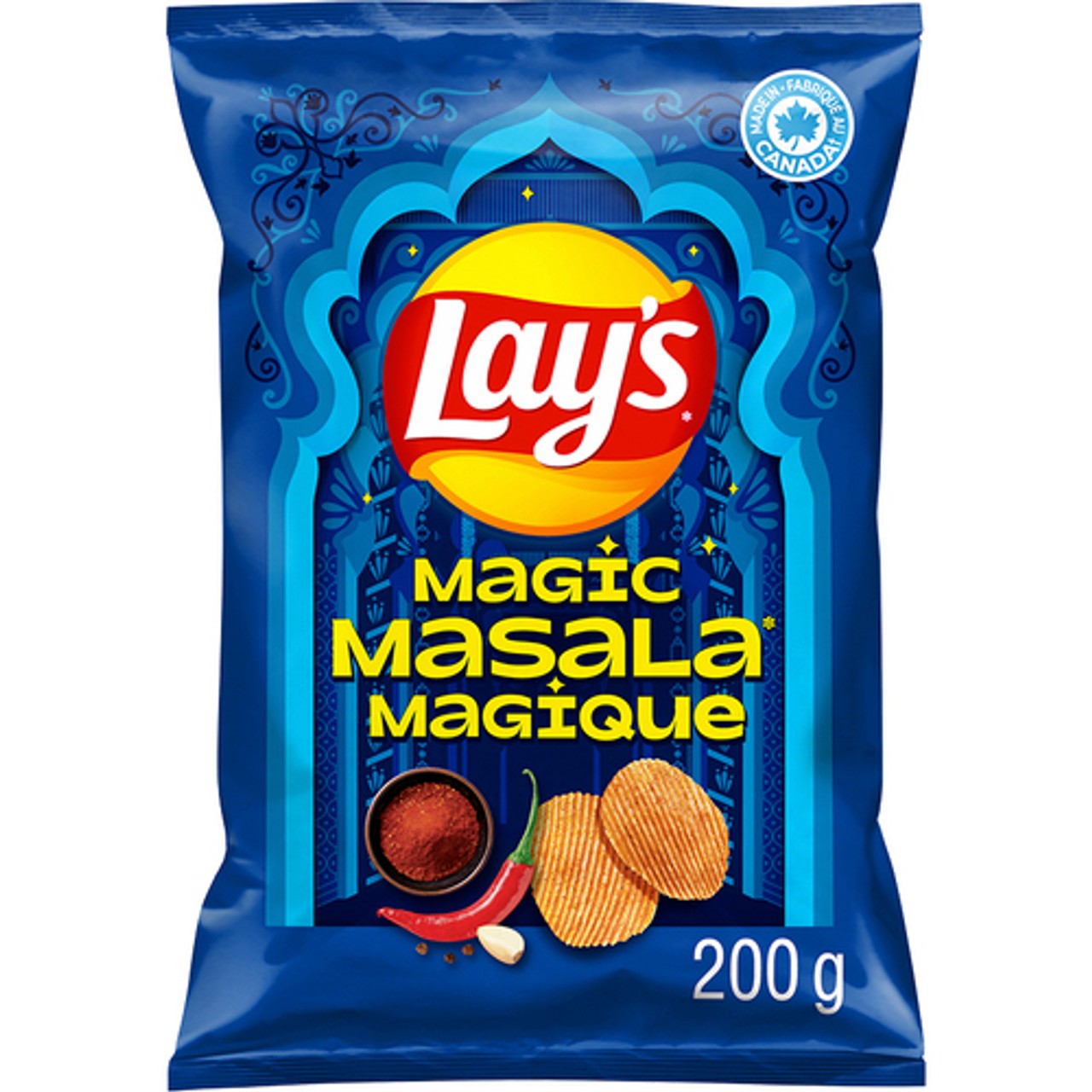 Lay’s Potato Chips Magic Masala Ridged Flavoured 200 g - Voilà Online ...