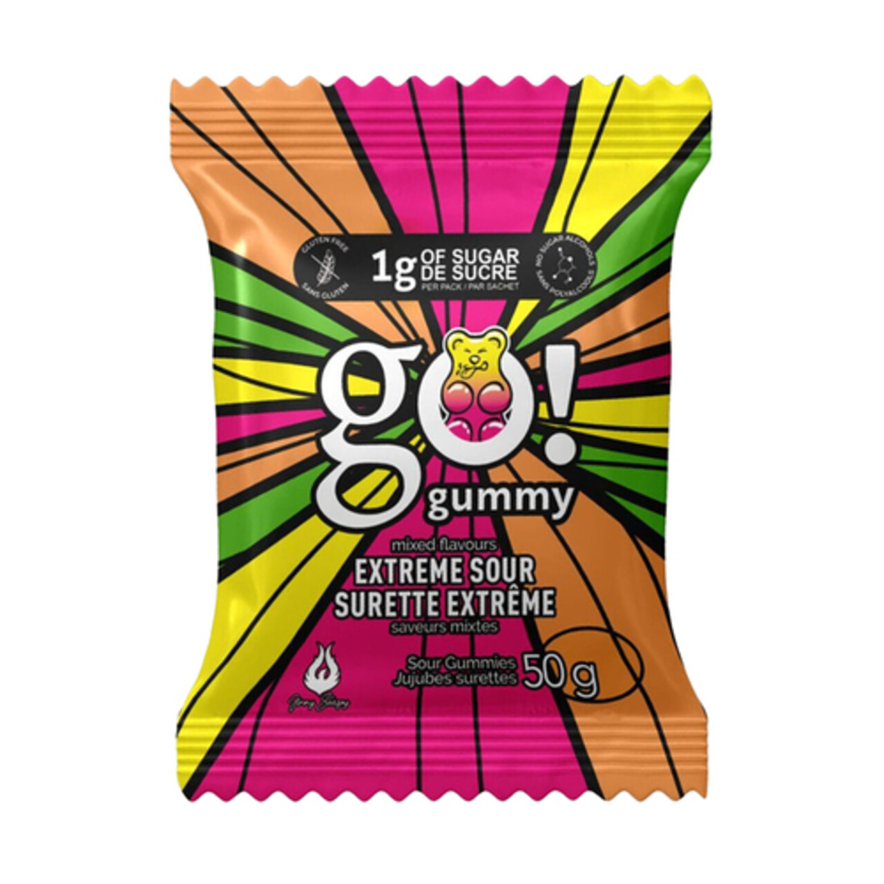 Go! Gummy Candy Extreme Sour 50 g - Voilà Online Groceries & Offers