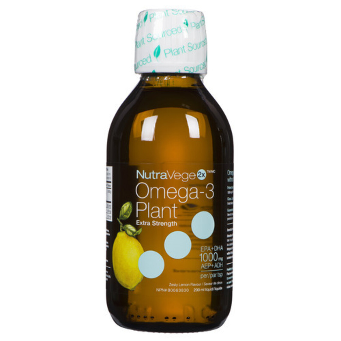 Nature's Way NutraVege Liquid Omega-3 Plant Extra Strength Zesty Lemon ...
