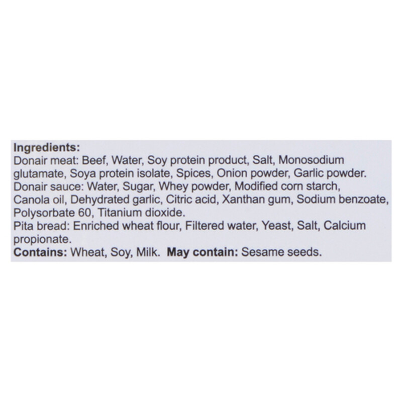 Bonte Foods Donair Deli Kit Limited 550 g - Voilà Online Groceries & Offers