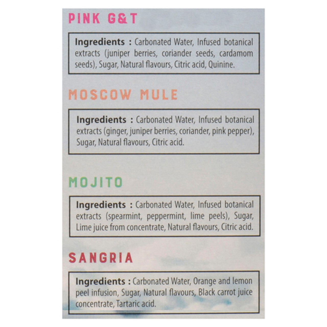 Clever Premium Mocktails Mix Pack 8 x 355 ml (cans) - Voilà Online ...
