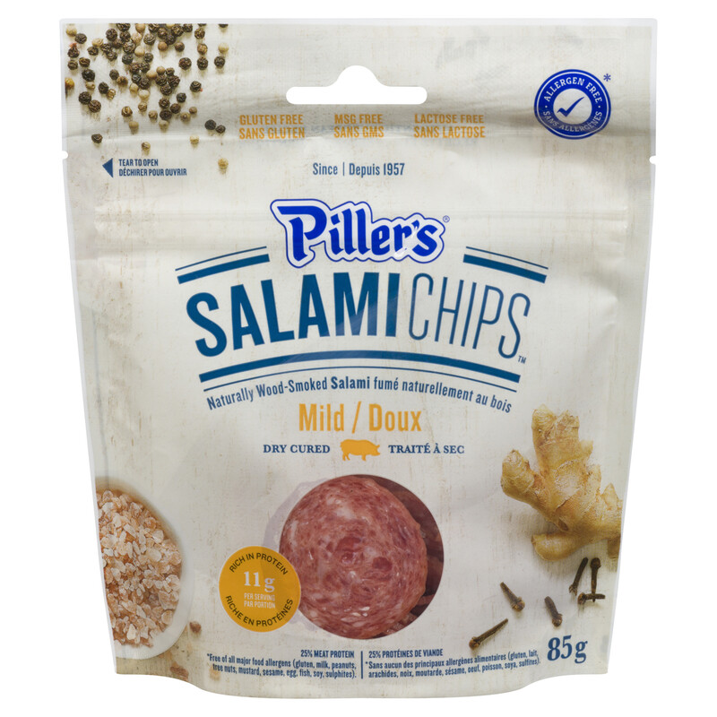 Piller's Salami Chips Mild 85 g - Voilà Online Groceries & Offers