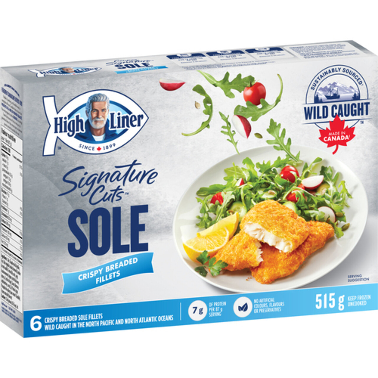 High Liner Frozen Signature Cuts Sole Fillets Crispy Breaded Uncooked ...