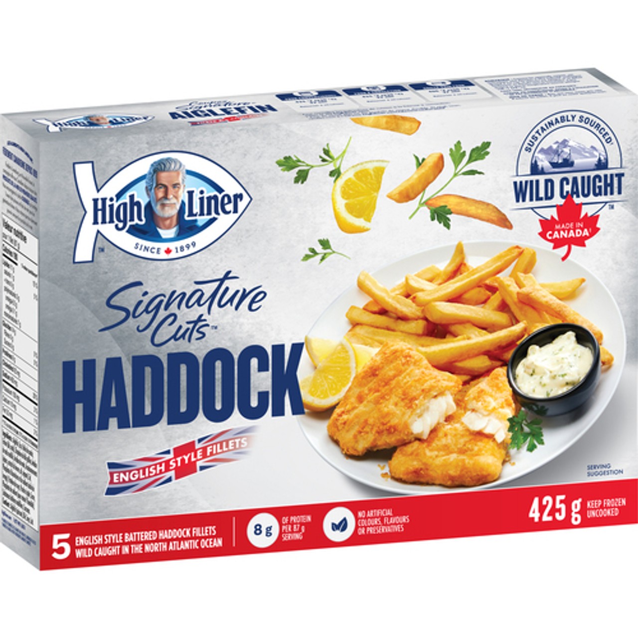 High Liner Frozen Haddock Fillets Signature Cut Uncooked English Style ...