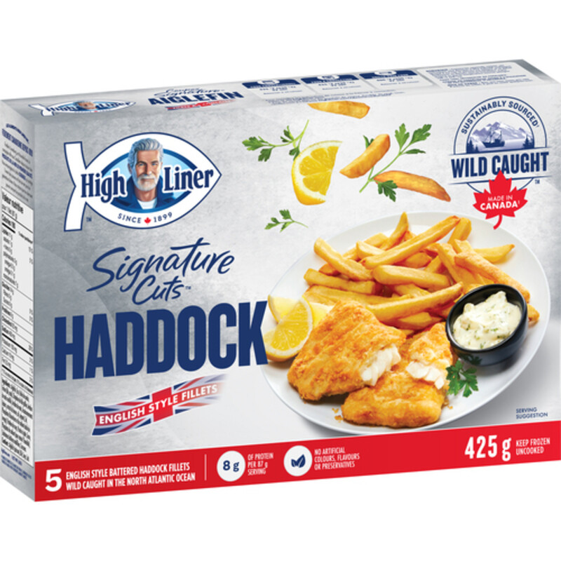 High Liner Frozen Haddock Fillets Signature Cut Uncooked English Style ...