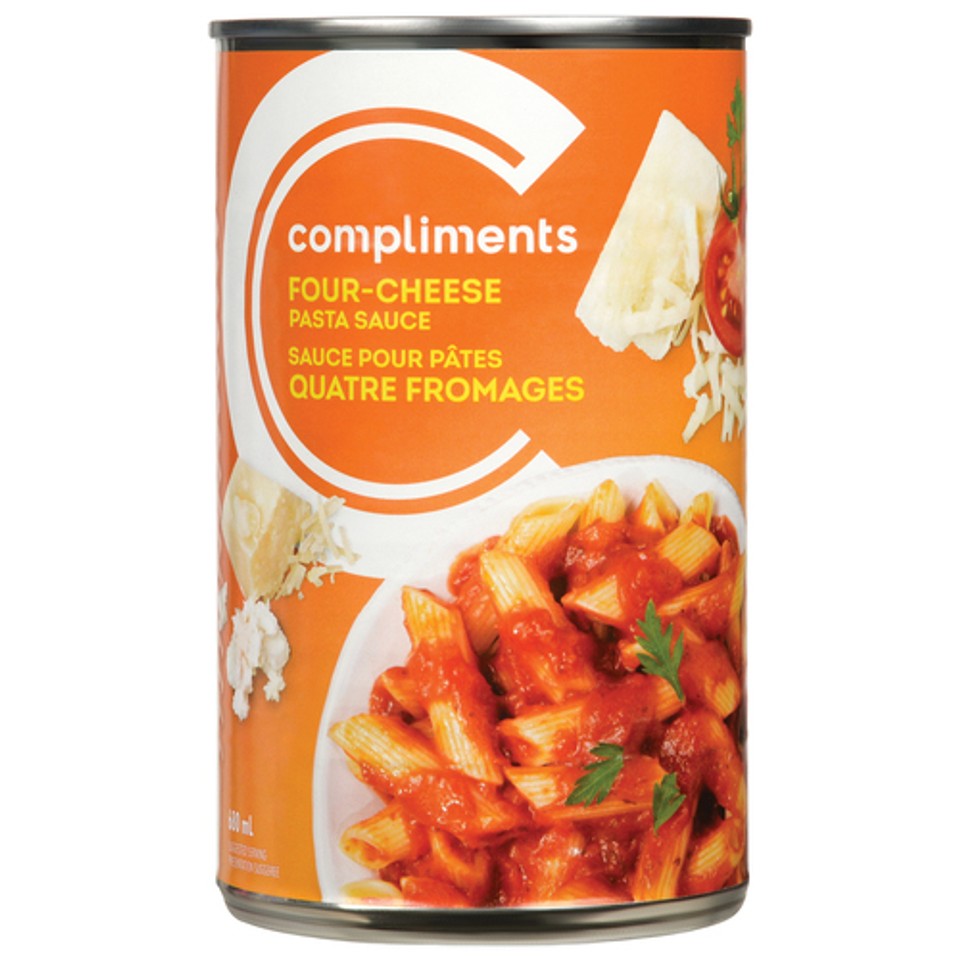 Compliments Pasta Sauce Four Cheese 680 ml - Voilà Online Groceries ...