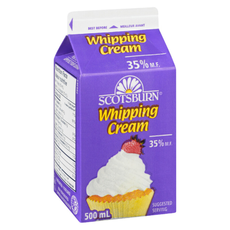 Scotsburn 35% Whipping Cream Carton 500 ml - Voilà Online Groceries ...
