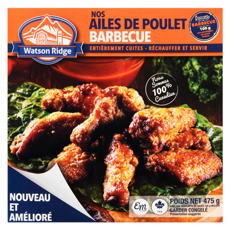 Waston Ridge Frozen Chicken Wings BBQ 475 g - Voilà Online Groceries ...