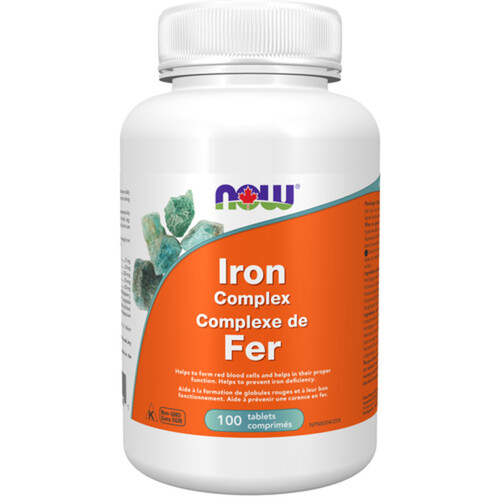 Now Iron Complex Tablets 100 Count - Voilà Online Groceries & Offers