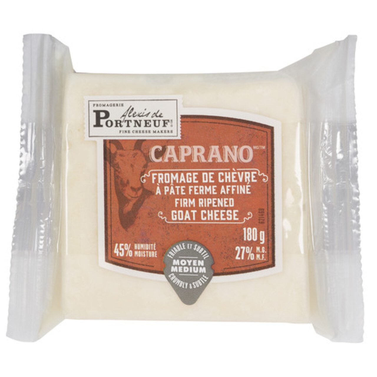 Fromagerie Alexis de Portneuf Caprano Goat Cheese 180 g - Voilà Online ...