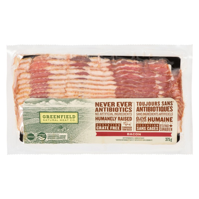 Greenfield Natural Meat Bacon 375 g - Voilà Online Groceries & Offers