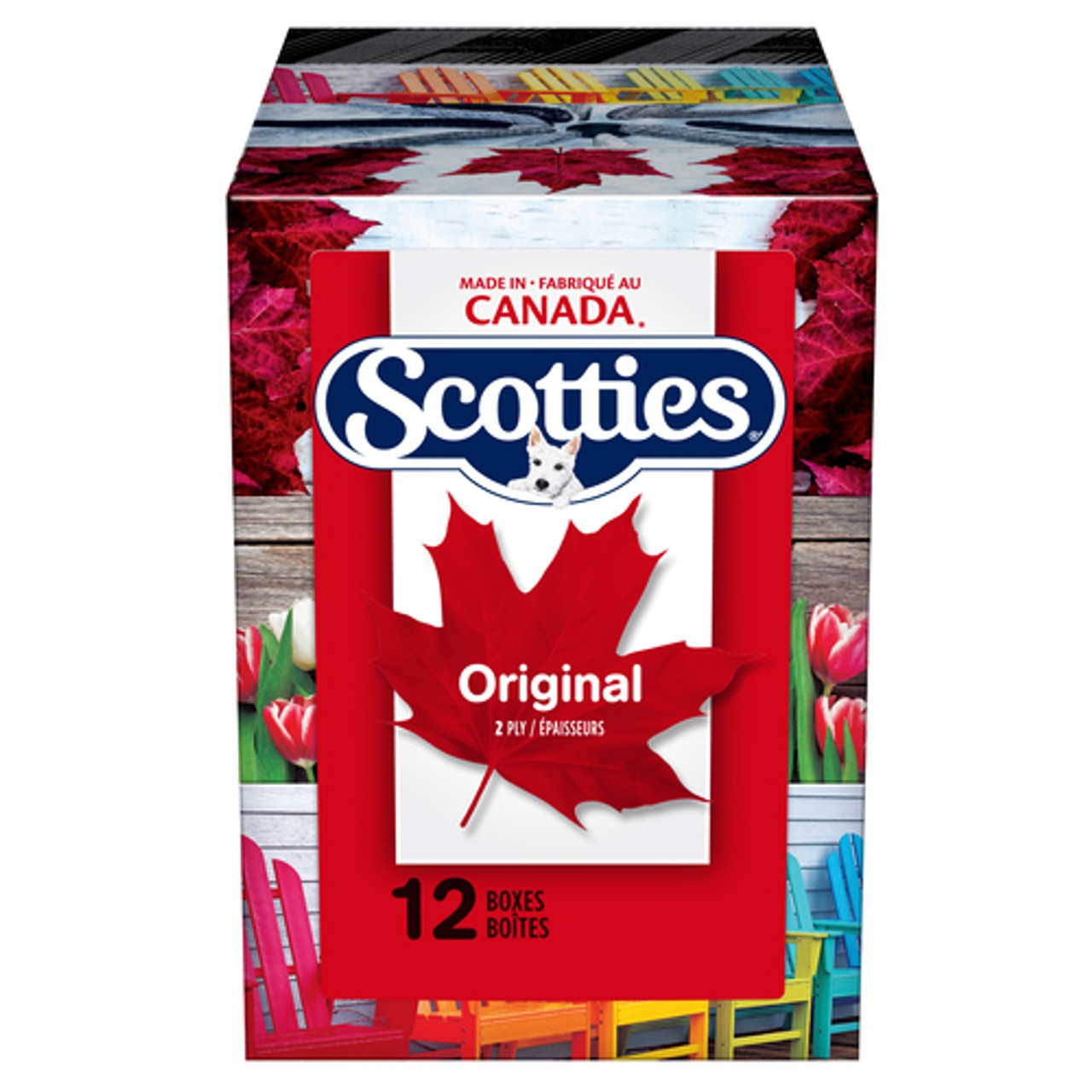 Scotties Original Facial Tissues 2-Ply 12 Boxes x 100 Sheets - Voilà ...